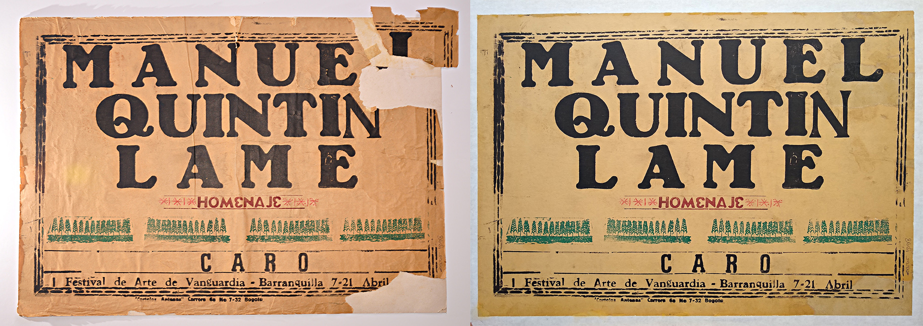 Manuel Quintín Lame. Antonio Caro. Restauración - JJ MARTÍNEZ